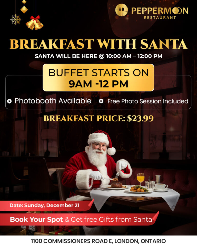 🎅 Breakfast With Santa at Peppermoon! 🎄 - Peppermoon Restaurant & Bar